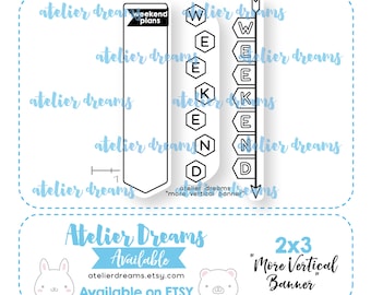 Heart Vertical Weekend Banners // Great for Personal and - Etsy