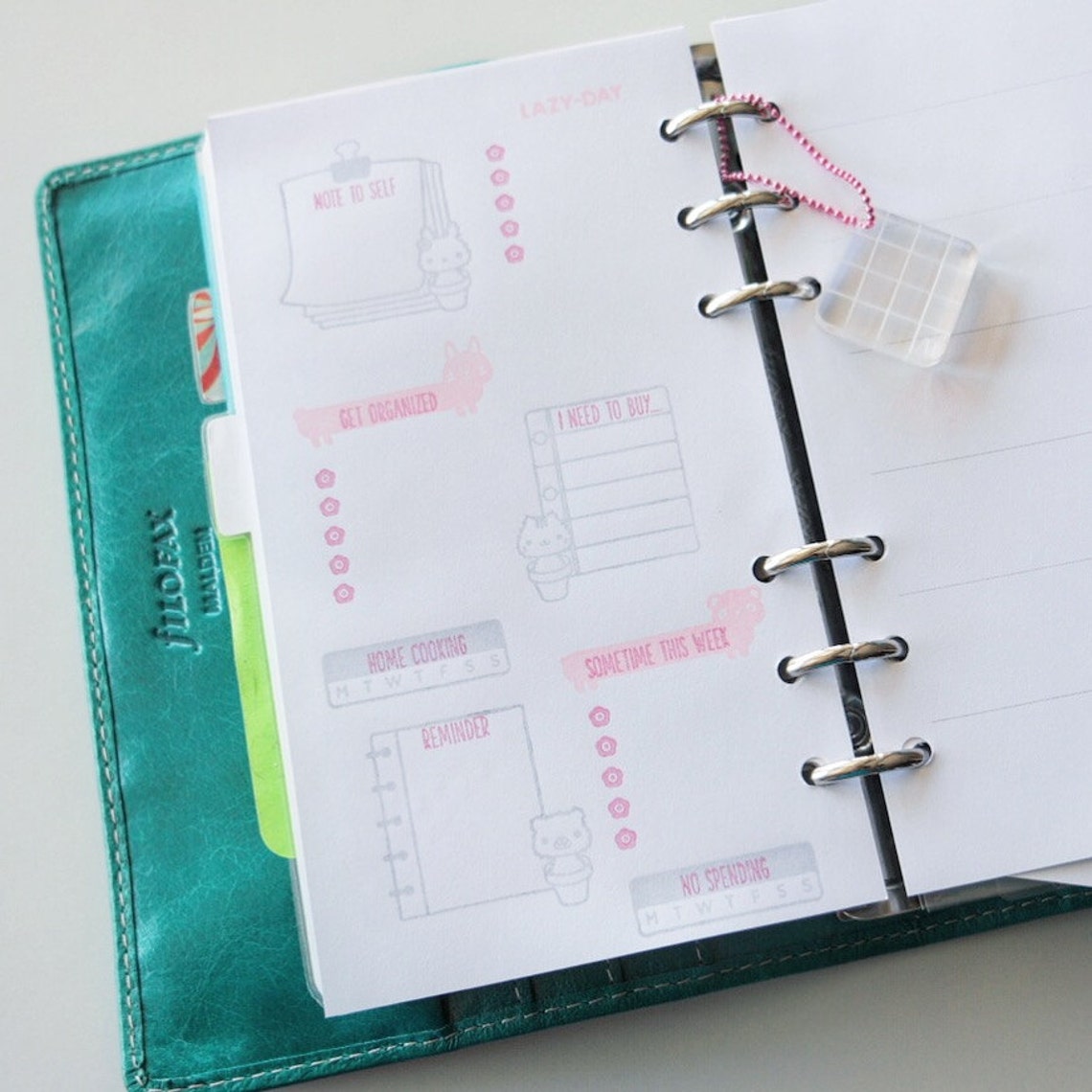 Retiring AD-042 STICKY NOTES 4X6 Photopolymer Planner Stamps - Etsy