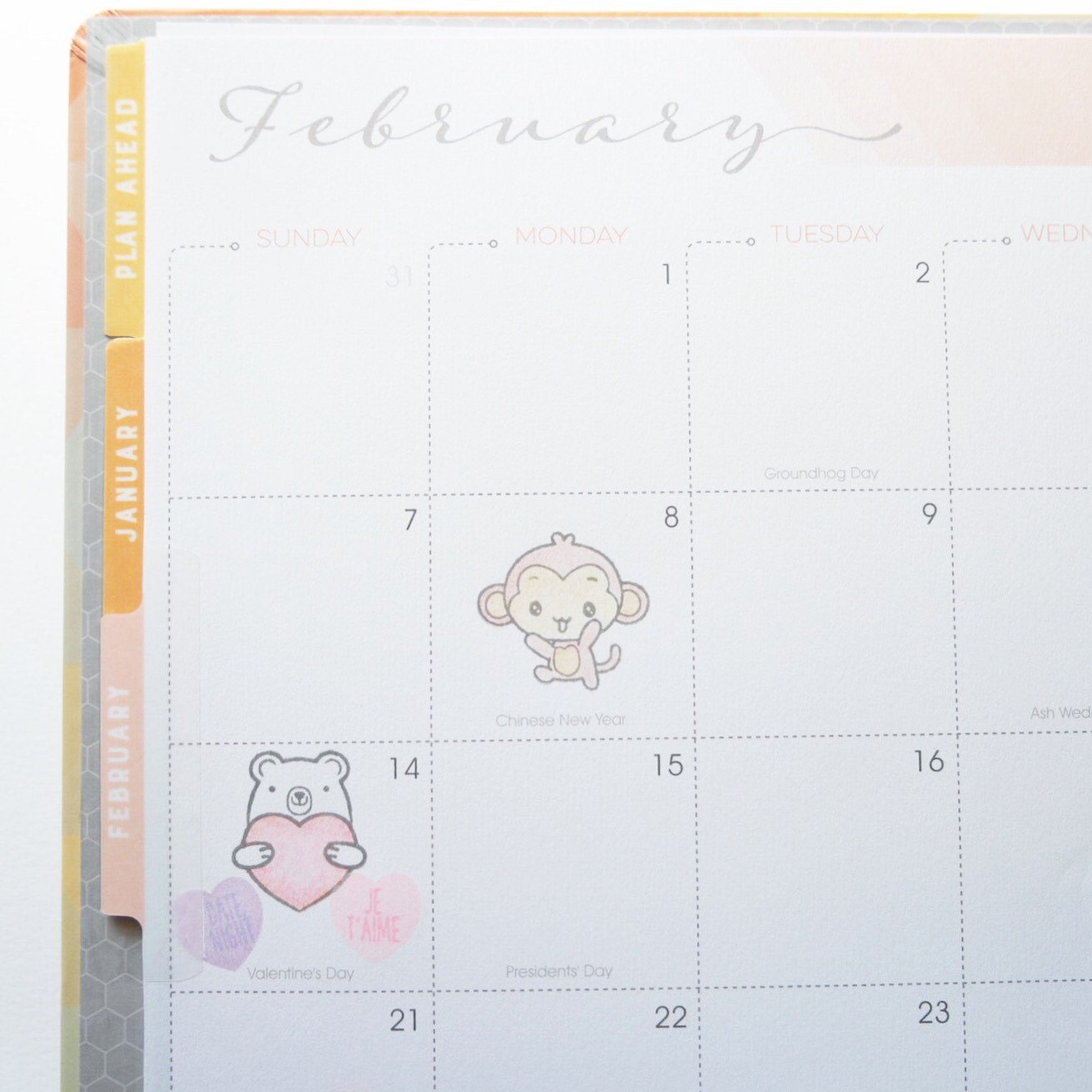 ADM-001 Year of the MONKEY Mini Planner Stamps - Etsy