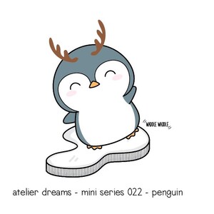 ADM-004 PENGUIN - Mini - Planner Stamps (photopolymer Clear Stamps ...