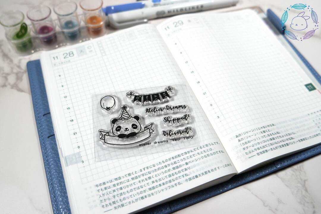 ADM-065 YEAR TWO 2"x3" Mini - Planner Stamps (photopolymer Clear Stamps ...