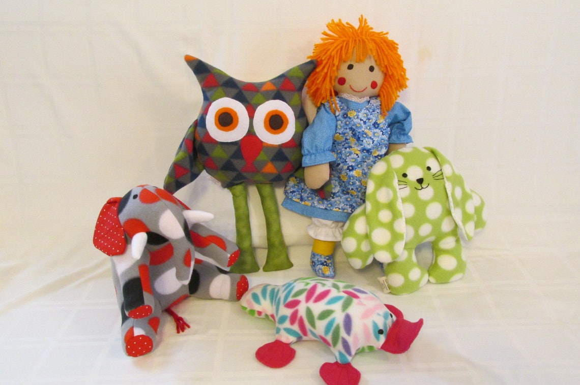 Pink Original Design Handmade Cloth Doll. Plush Doll Girl. Toys for ...