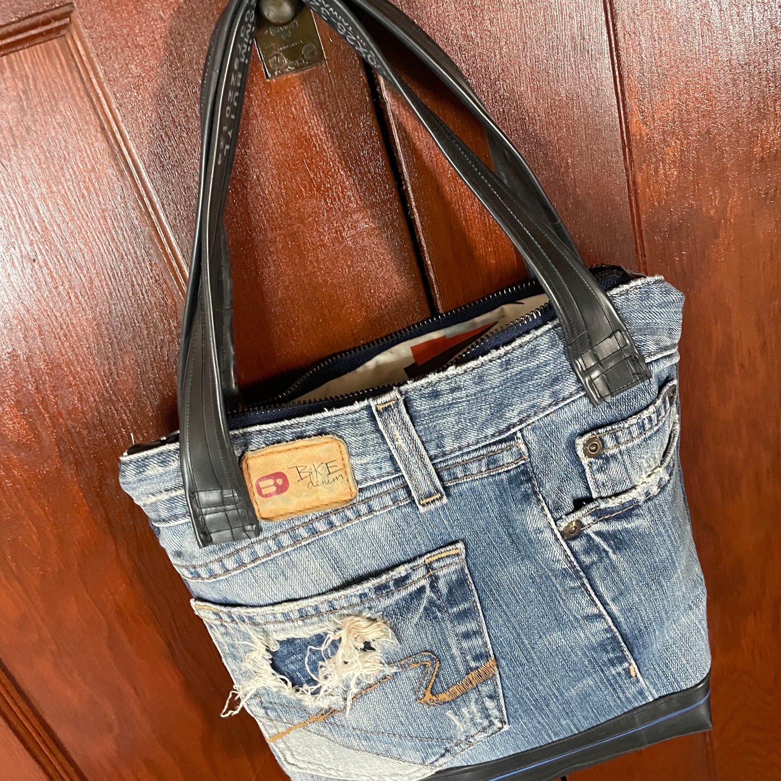 Recycled Bike Tire Shoulder Handbag/ Upcycled Bicycle Tube Purse - Etsy