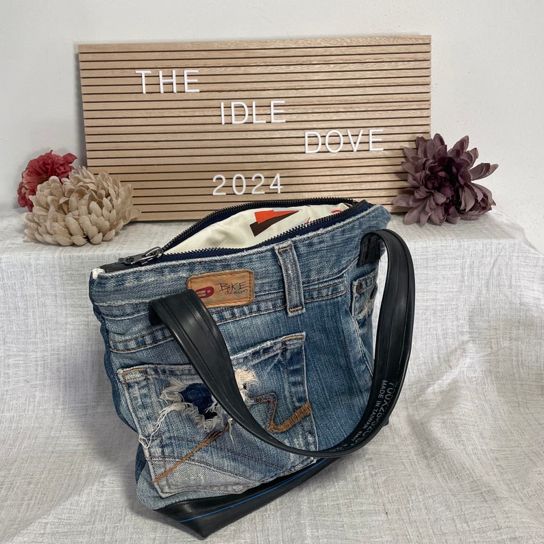 Recycled Bike Tire Shoulder Handbag/ Upcycled Bicycle Tube Purse - Etsy