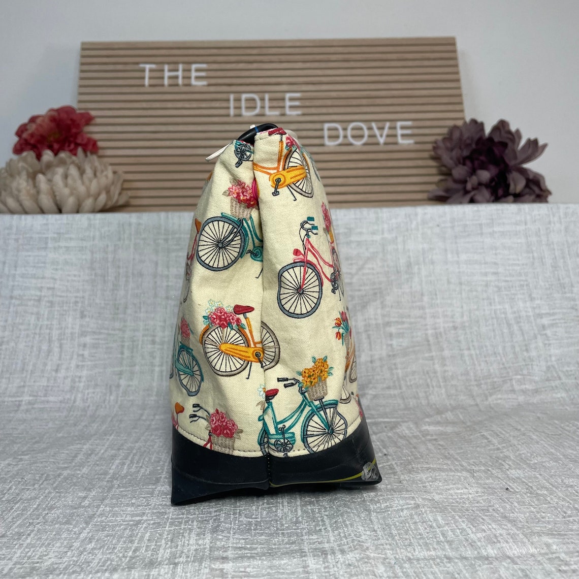 Recycled Bike Tire Zipper Pouch / Cosmetics Bag - Etsy