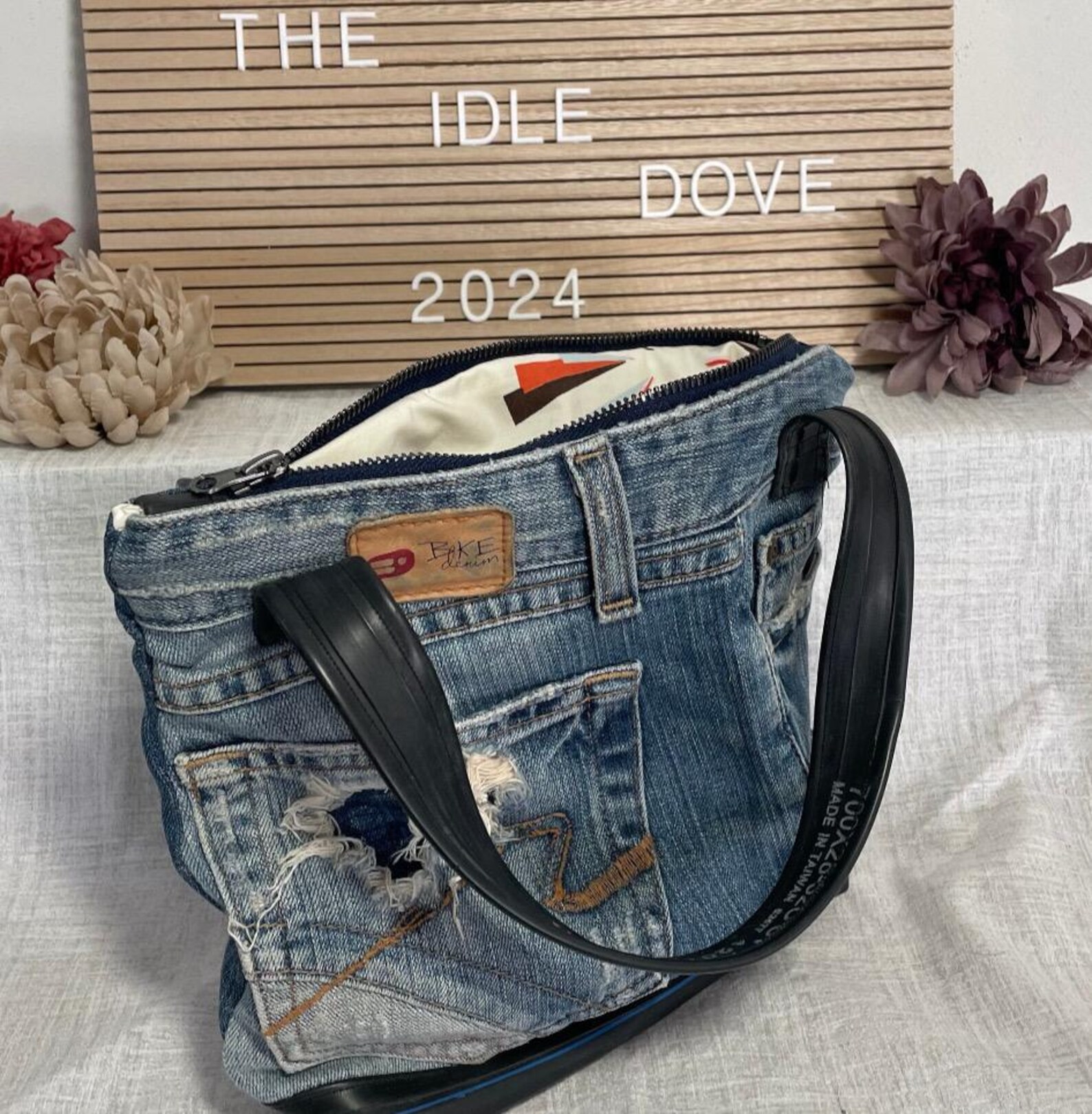 Recycled Bike Tire Shoulder Handbag/ Upcycled Bicycle Tube Purse - Etsy