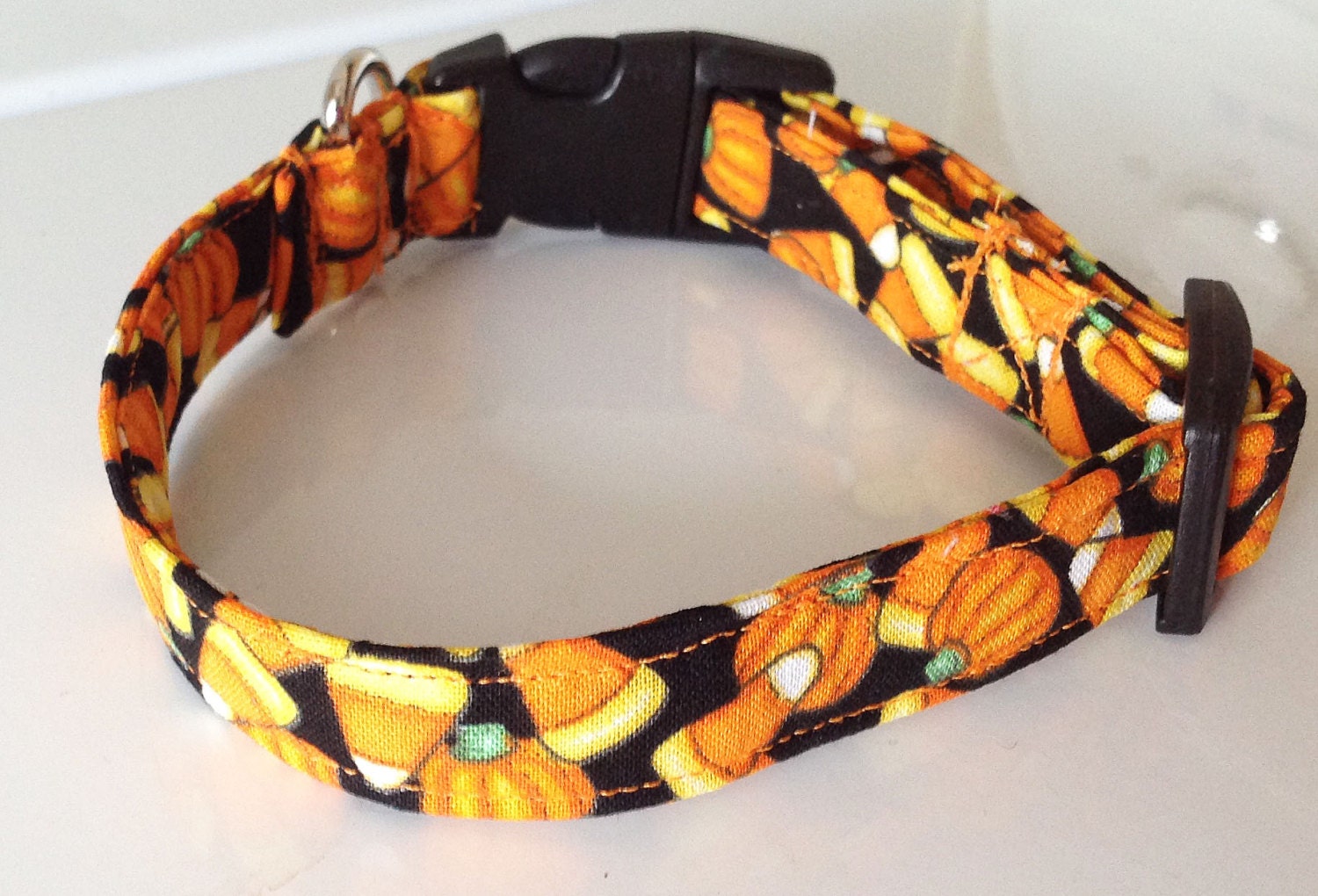 Orange & Yellow Halloween Candy Corn Pumpkin Flower and Collar - Etsy