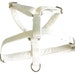 White Satin Wedding Dog Harness With Silver Metal Buckle / Satin Roman ...