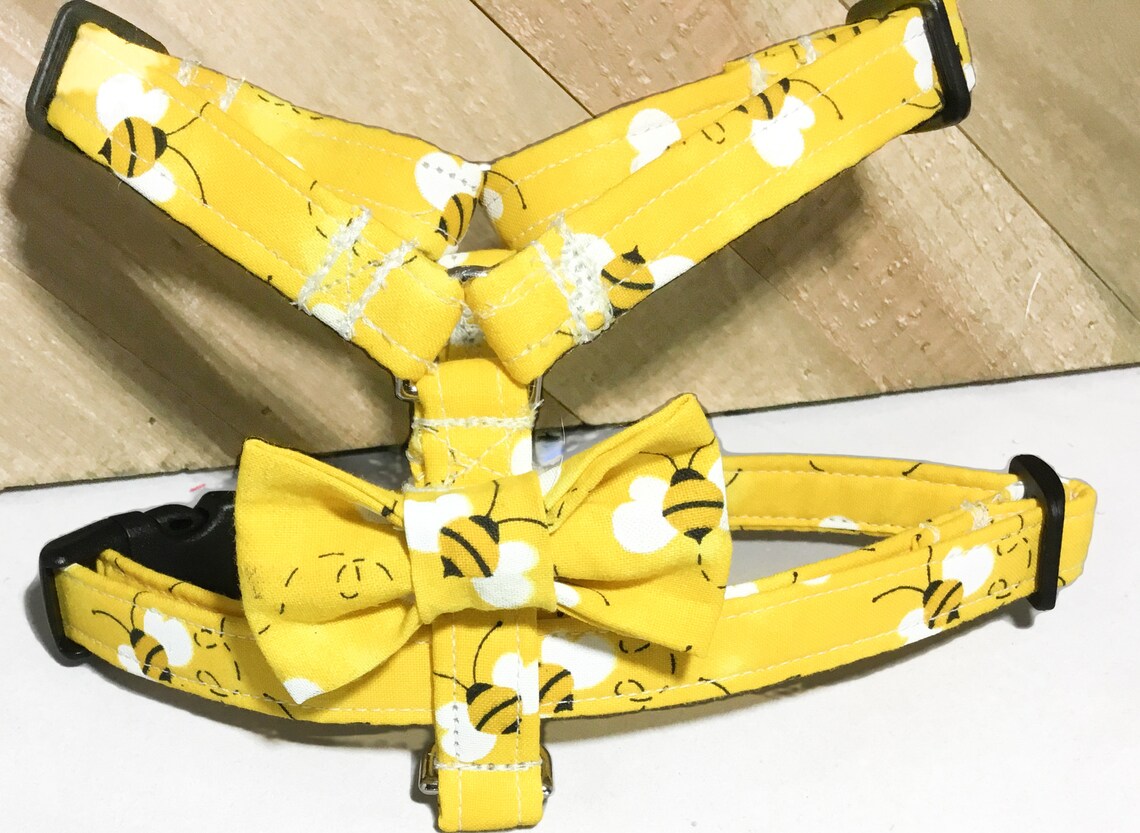 Adjustable Bumble Bee Roman Dog Harness //matching Leash | Etsy