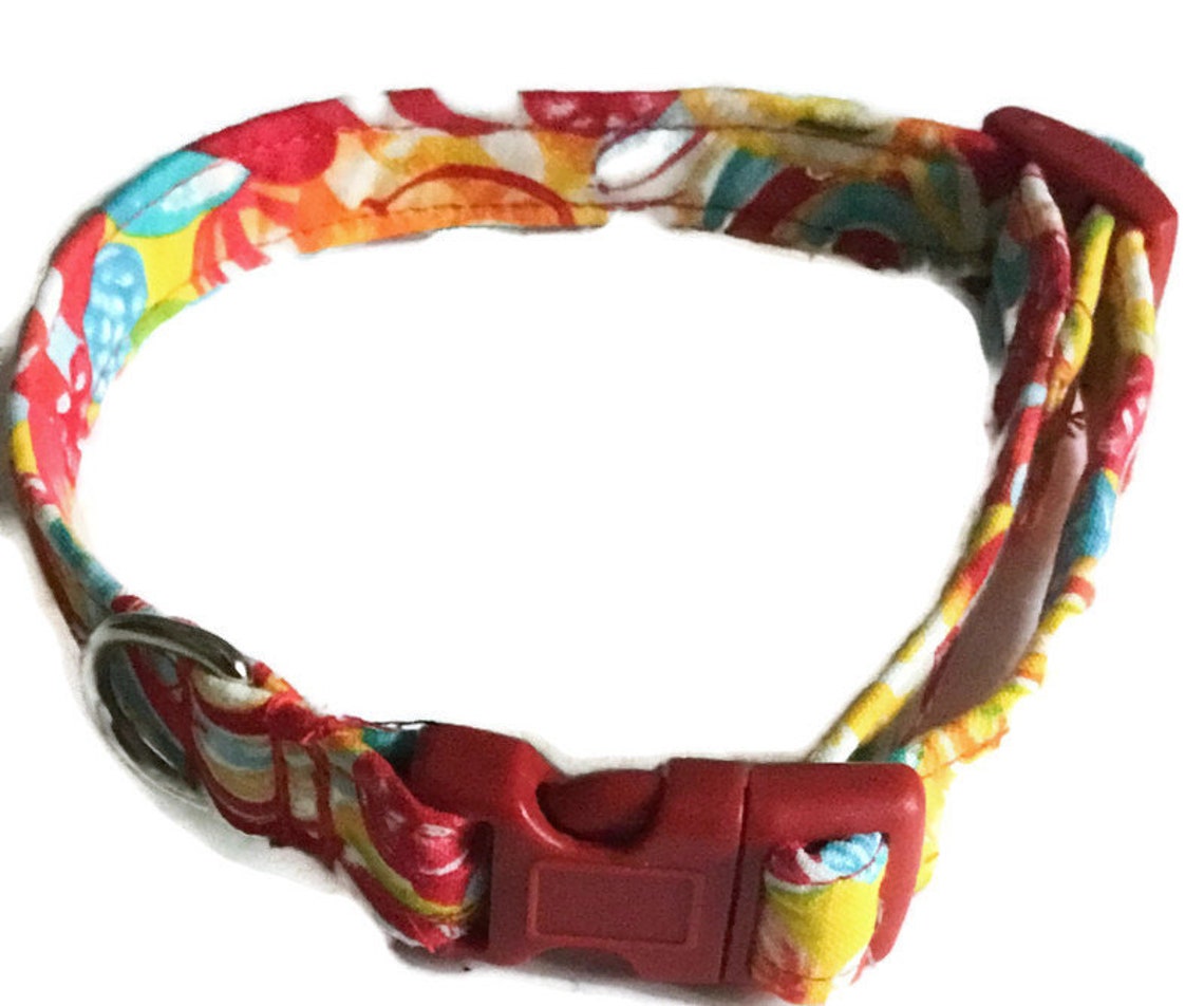 Colorful Peppermint Candy Collar With Flower for Dogs Cats & - Etsy ...