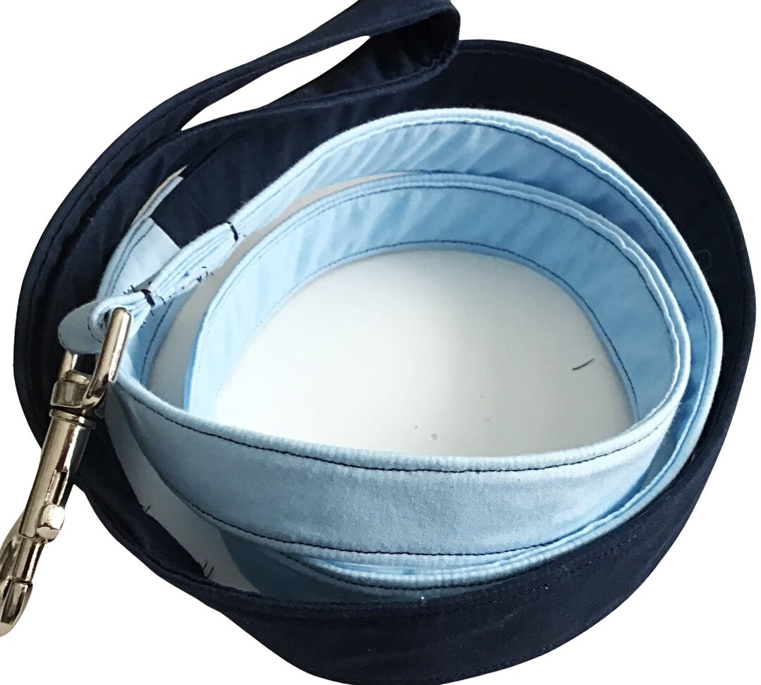 Solid Navy & Light Blue Dog Leash With Available Matching Accessories ...