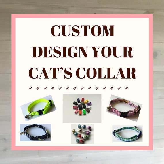 Custom Design Your Cats Collar | Etsy