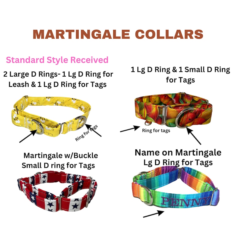 Handmade Martingale Collar Customized for Your Pet - Pick From Our ...