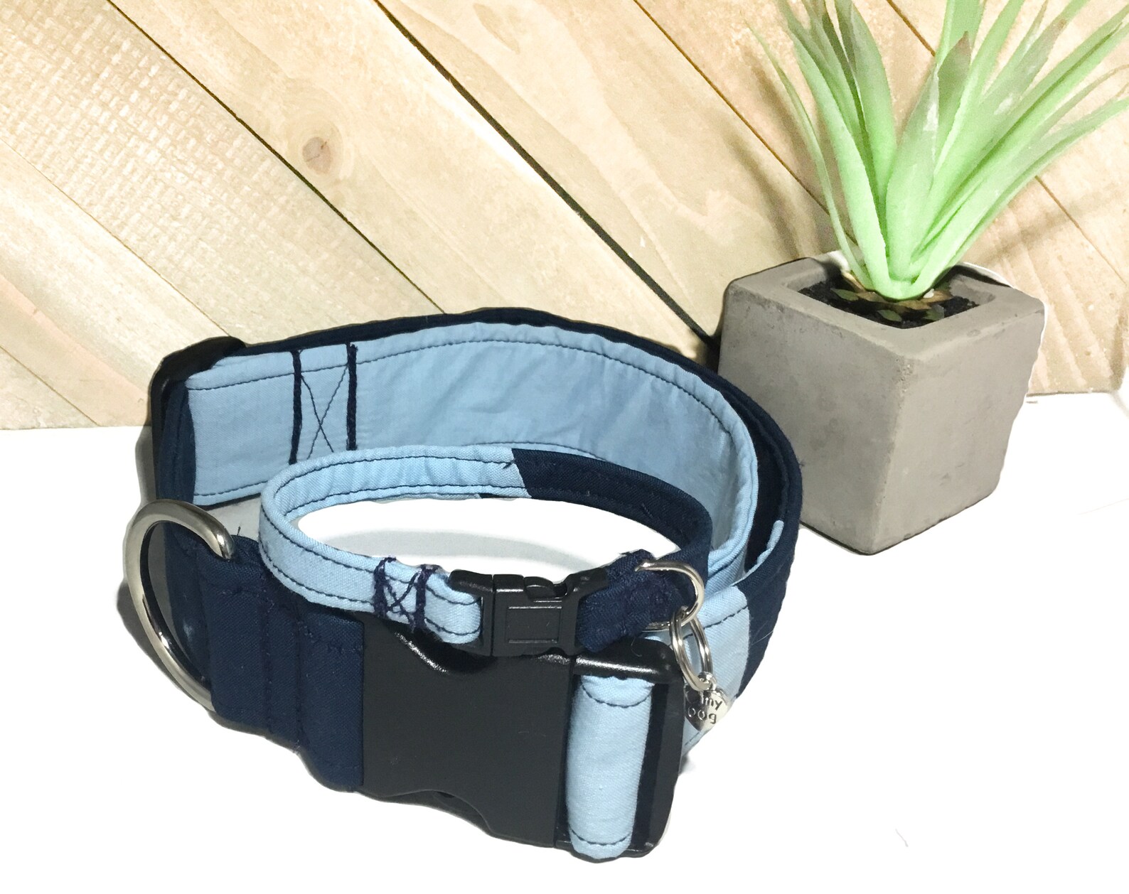 Blue Dog or Cat Collar With Matching Friendship Bracelet & | Etsy