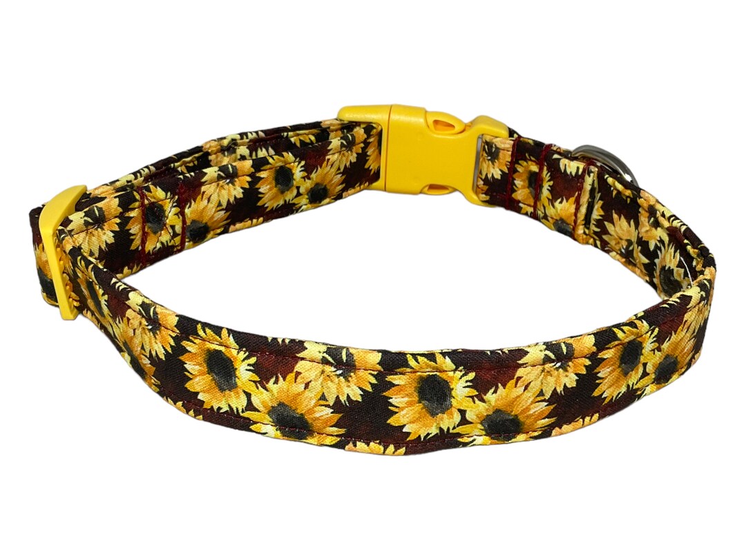 Fall Sunflower Collar for Dogs or Cats - Buckled, Breakaway ...