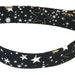 Black and White Star Dog Collar With Star Charm - White & Gold Stars on ...