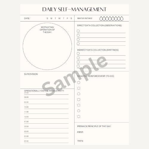 BCBA Printable Planner (minimalist Design) - Etsy