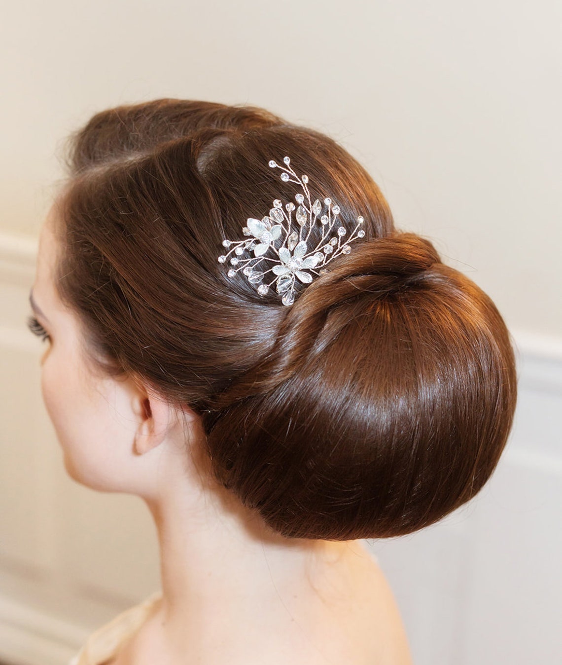 Rose Gold Hair Pin Crystal Wedding Hair Pins Rose Gold Hair - Etsy