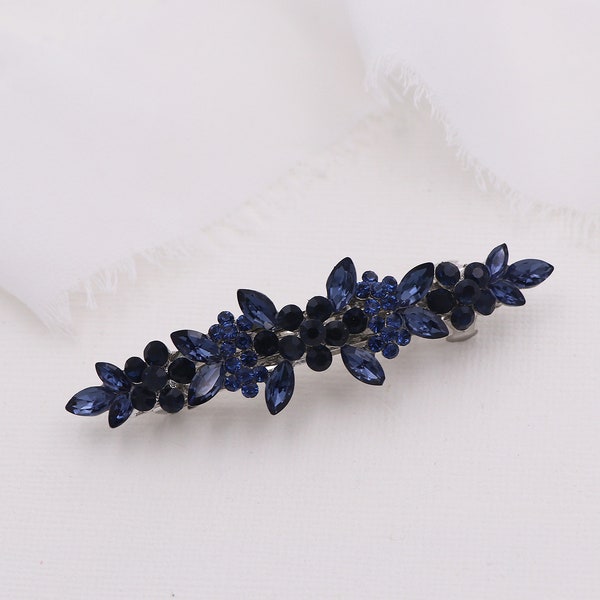 Navy Blue Hair Clip - Etsy
