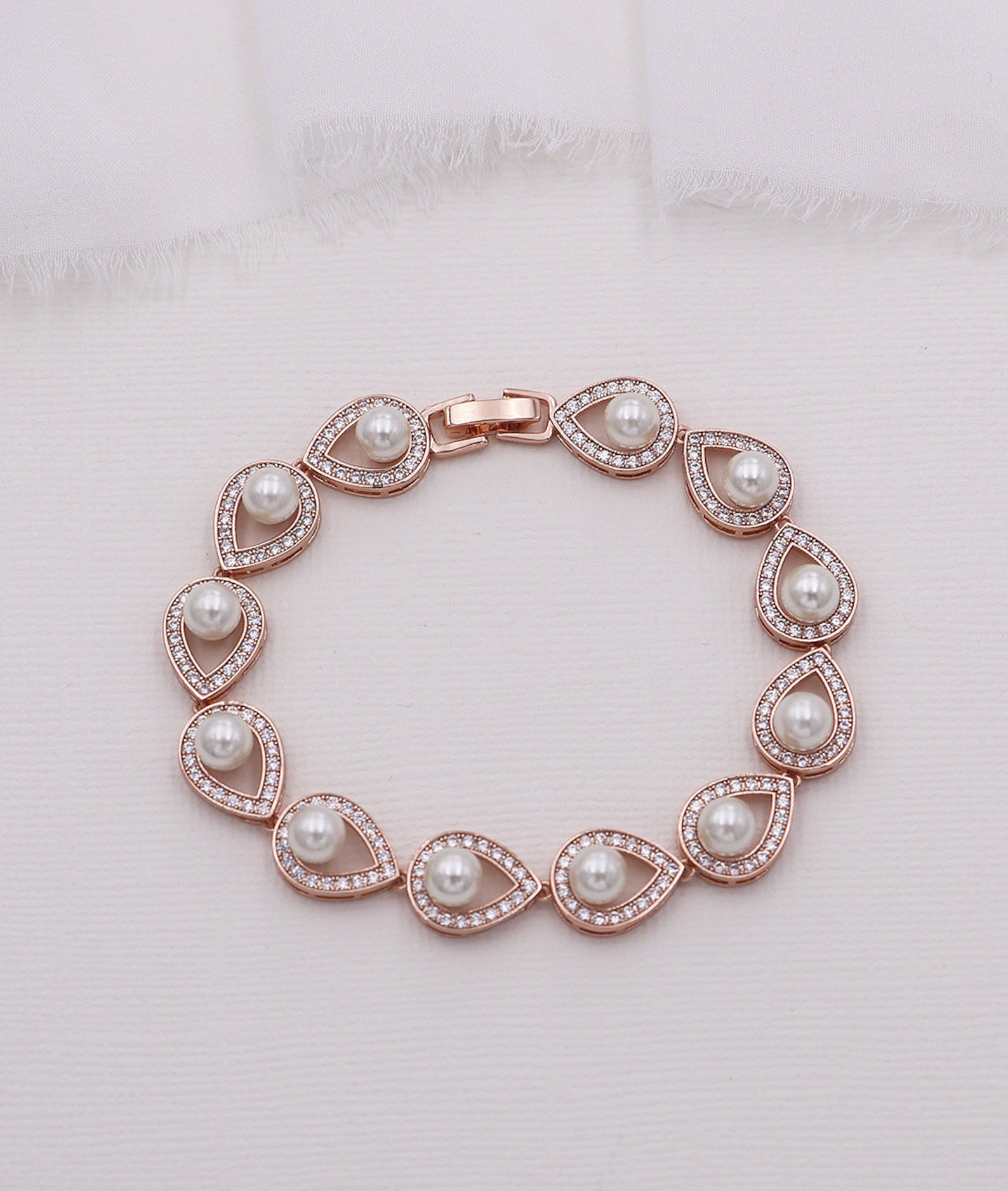 Pearl Bracelet Set Pearl Wedding Bracelet Rhinestone Crystal - Etsy