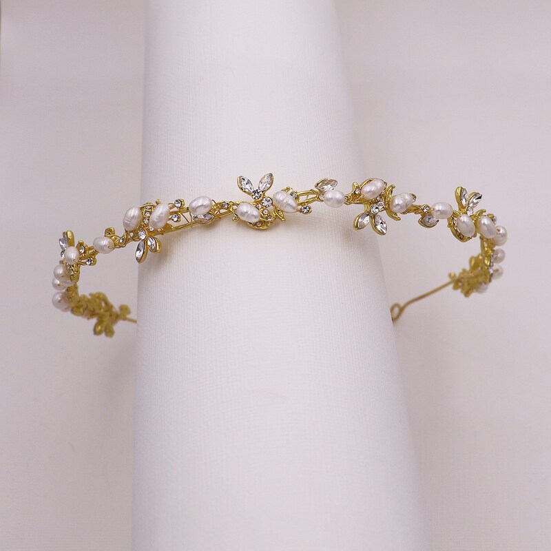 Gold Bridal Headband - Etsy