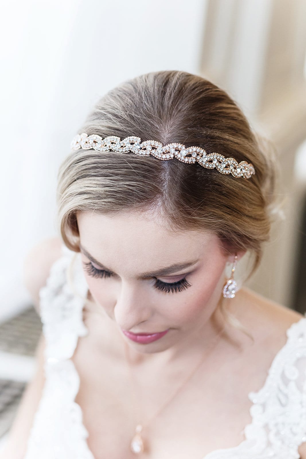 Bridal Headband Swarovski Crystal Wedding Headband Bridal Etsy