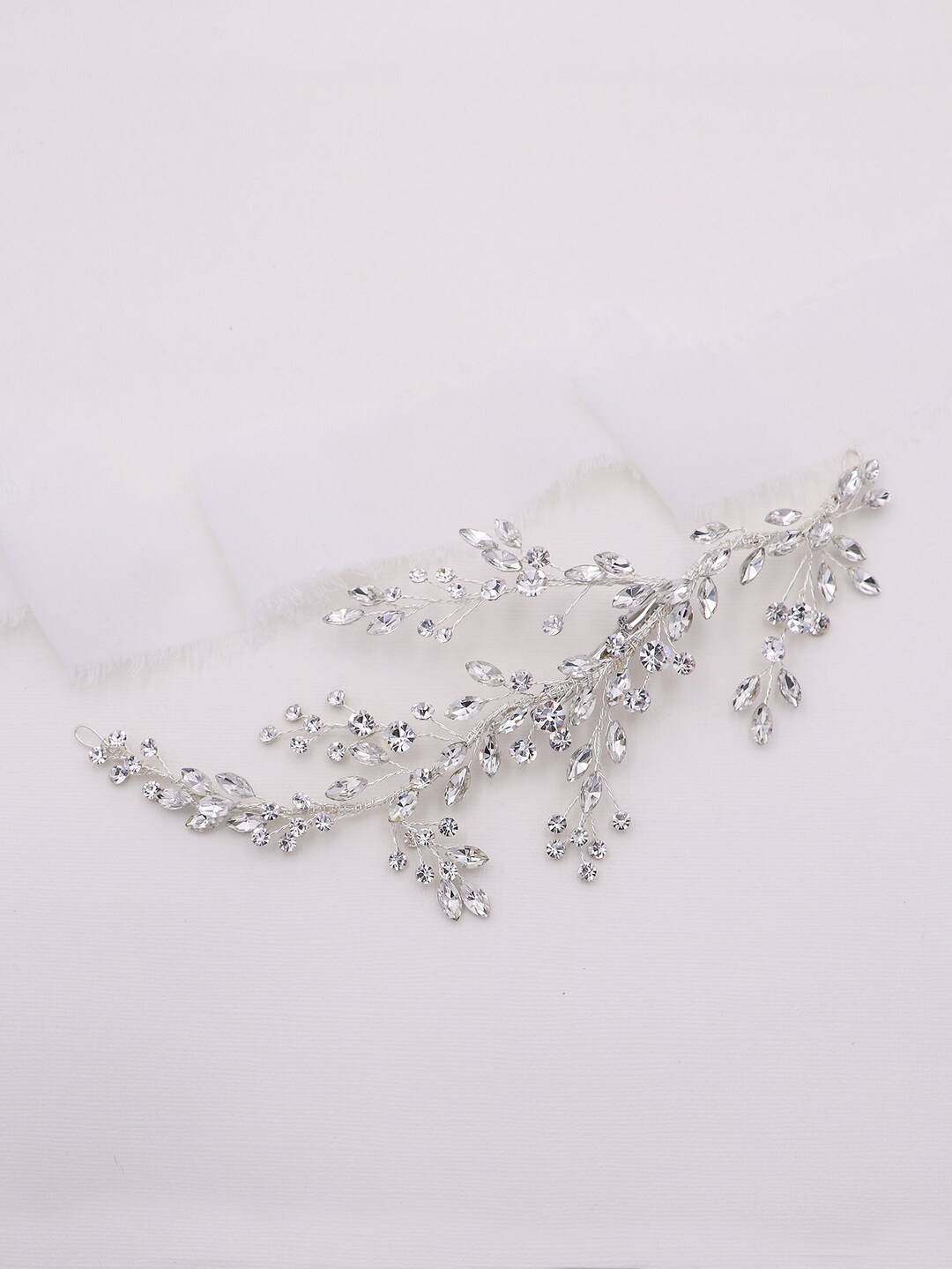 Wedding Vine Clip, Flexible Bridal Hair Clip, Handmade Wedding Clip ...