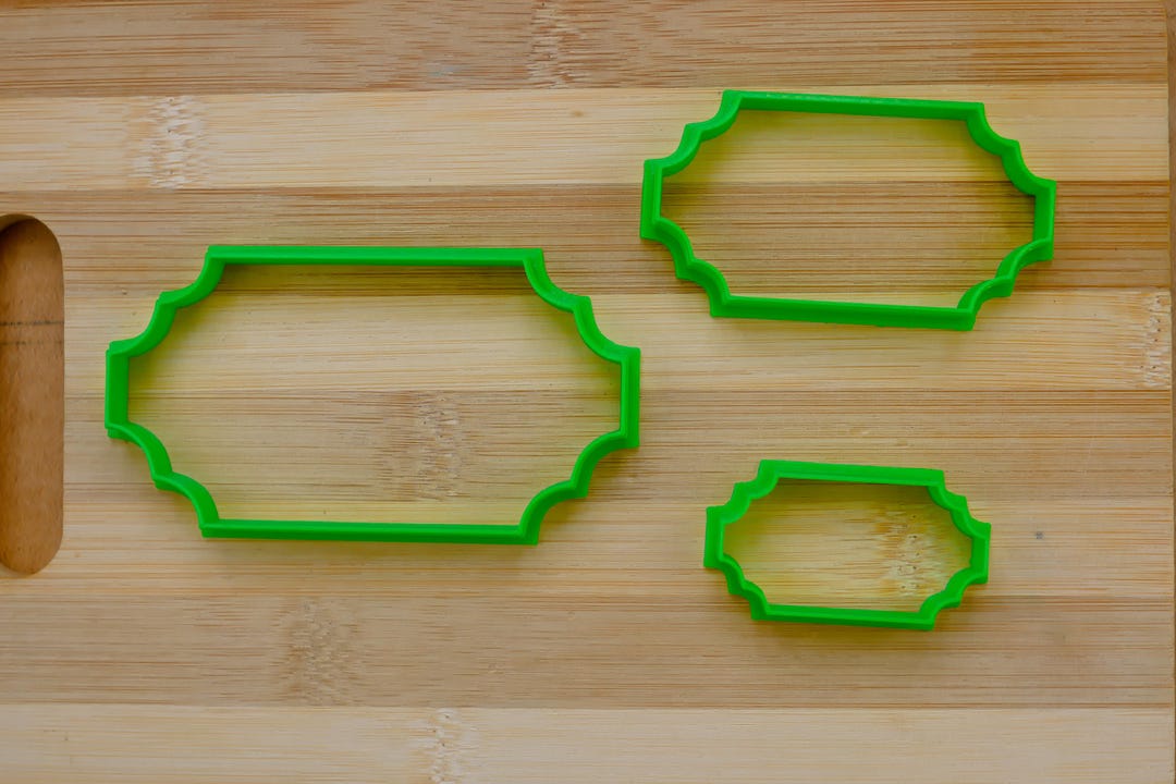 Retro Biscuit Rectangular Frame With Rounded Corners - Vintage Plaque ...