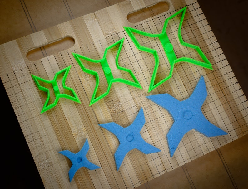 Ninja Star 2 Four Point Throwing Star Shuriken Cookie - Etsy