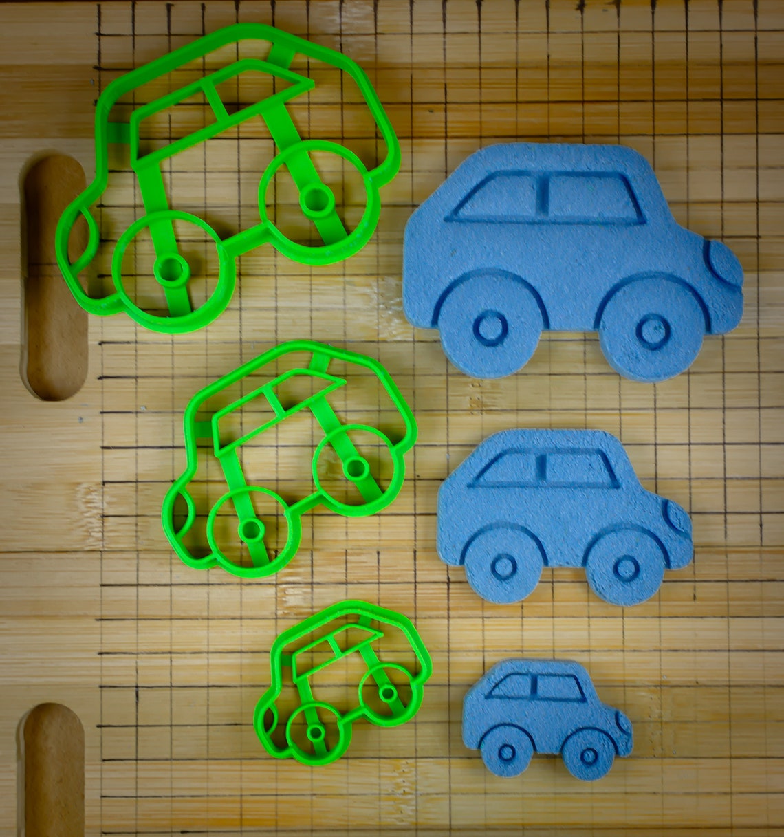 Cute little car 3 Square toy car Small cartoon vehicle | Etsy