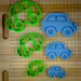 Cute Little Car 3 Square Toy Car Small Cartoon Vehicle - Etsy
