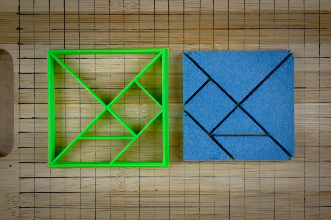 Tangram Cooie Cutter - Dissection Puzzle - Chinese Board Game - Baking ...