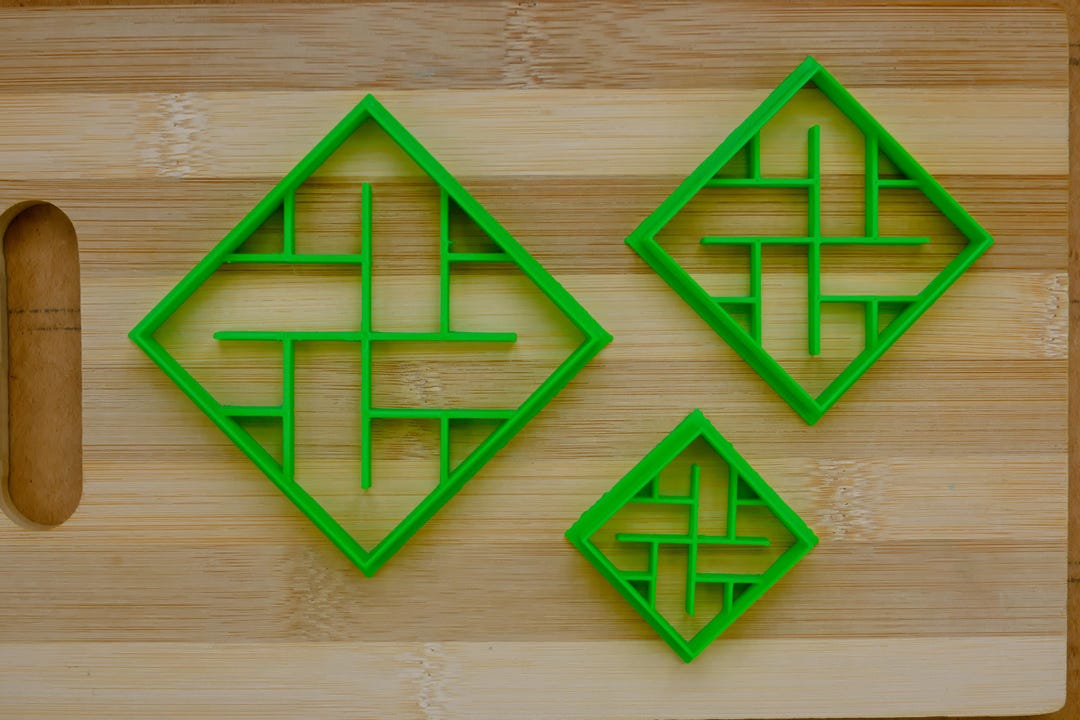 Square Flower - Origami Flower - Tessellation Flower With Four Leaves ...