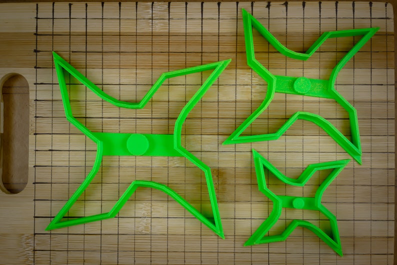 Ninja Star 2 Four Point Throwing Star Shuriken Cookie | Etsy