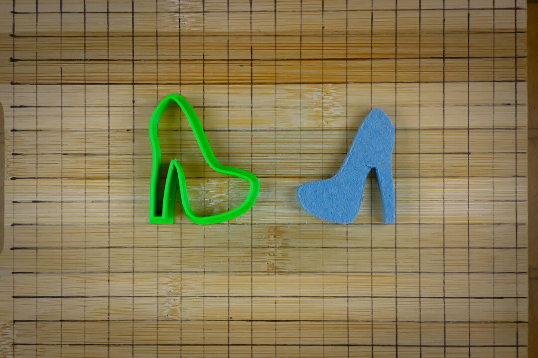 Ultra High Heel Shoe Cookie Cutter - Night Black High Heels - Biscuit ...