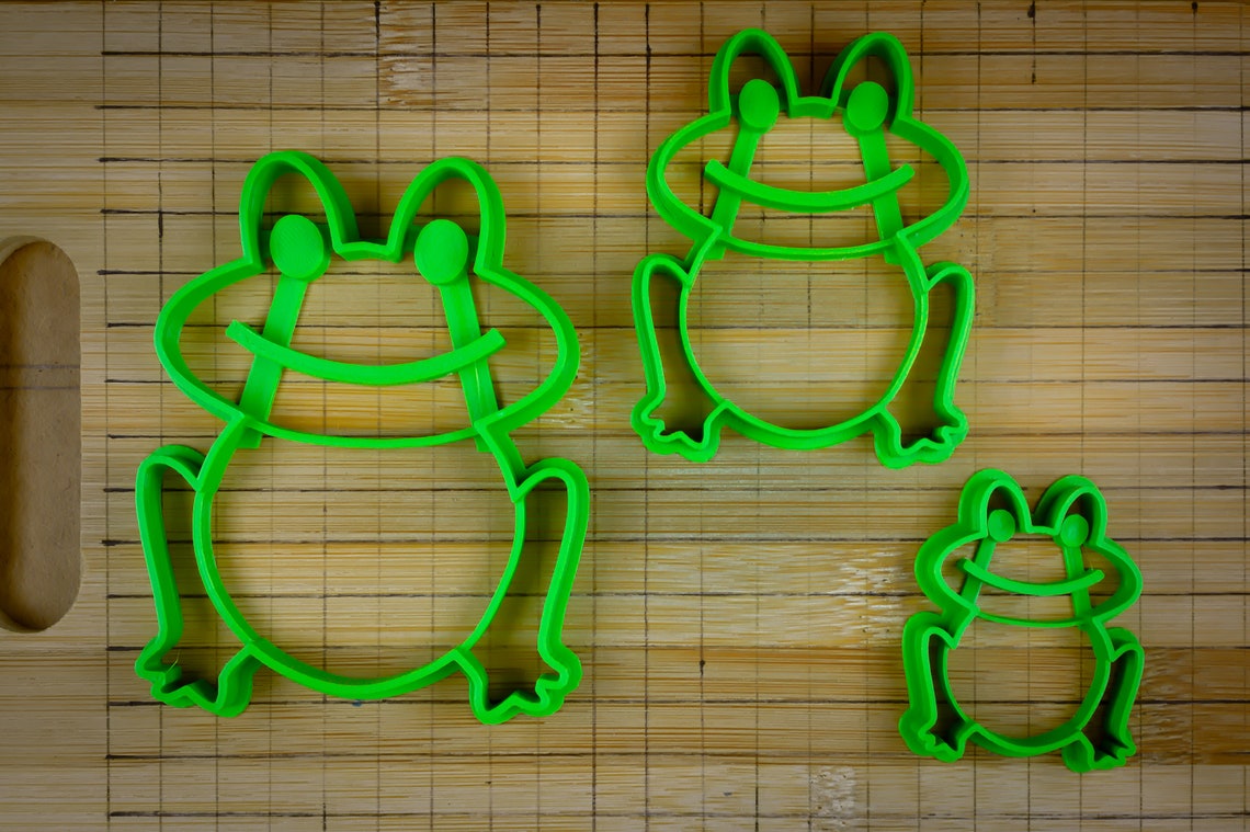 Cute Frog Green happy frog Smiling frog Cookie cutter | Etsy