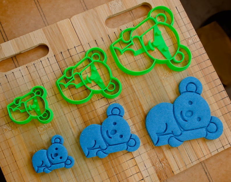Koala Eating on a Tree Cookie Cutter - Tiny Koala - Backing Mold Multi ...