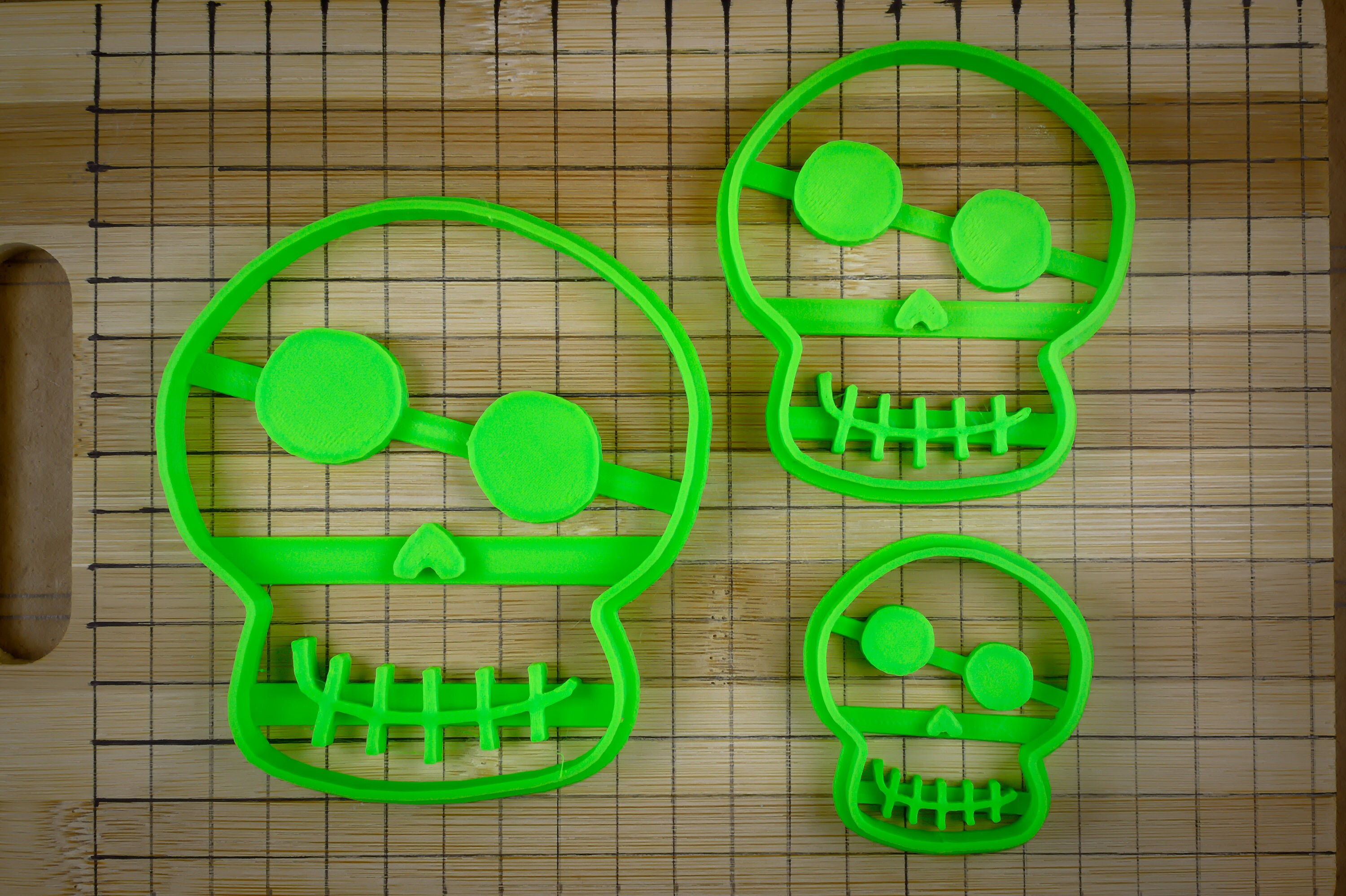 Happy Skull - Halloween - Funny Skull - Scalp - Cranium - Cookie Cutter ...