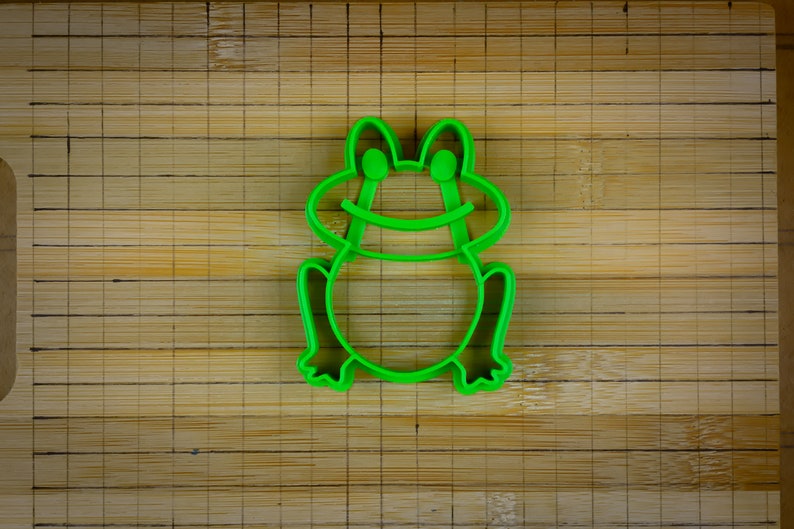 Cute Frog Green Happy Frog Smiling Frog Cookie Cutter | Etsy
