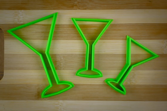 Triangular Cocktail Glass Crystal Cocktail Glass Cookie - Etsy