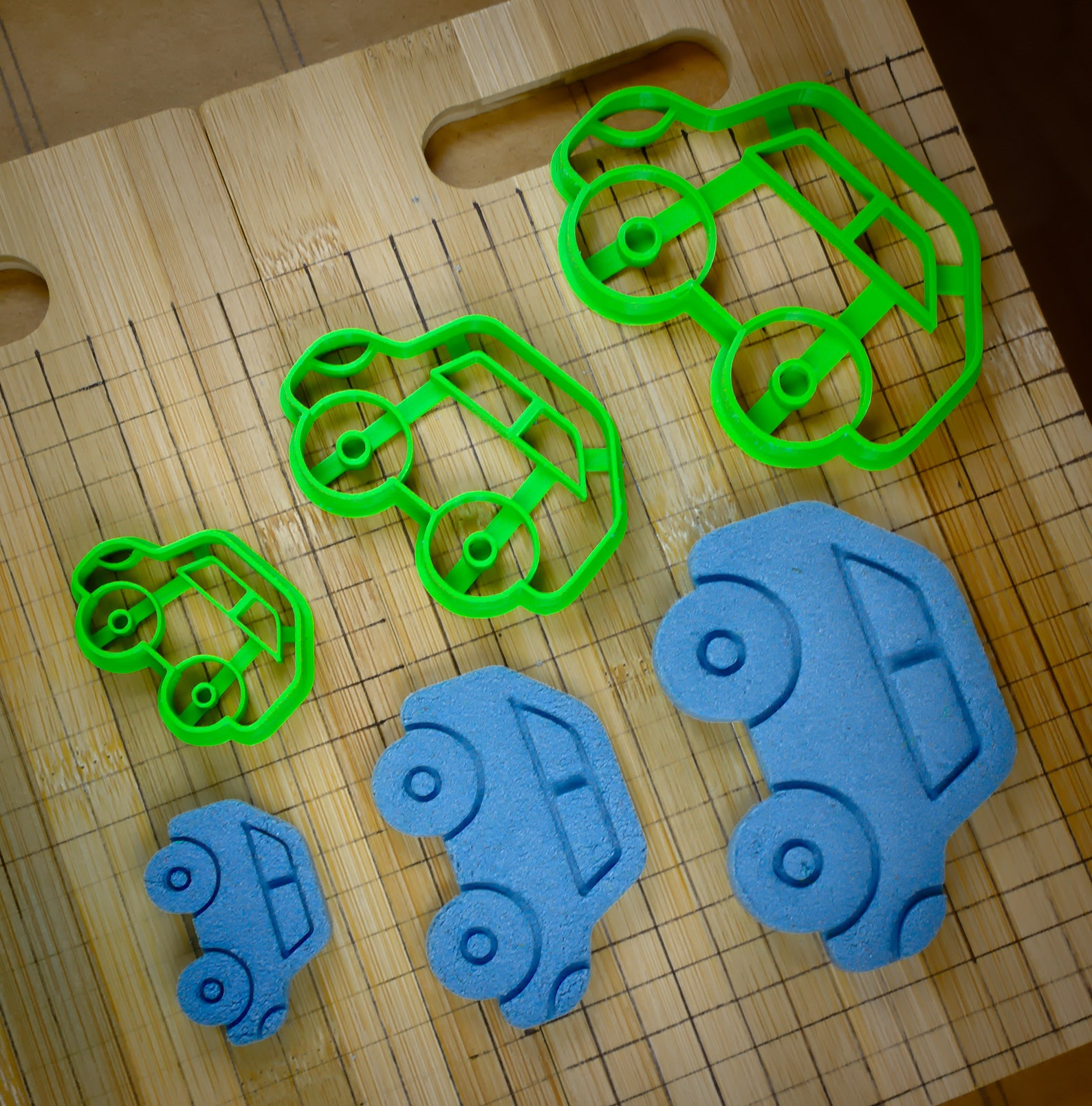 Cute little car 3 Square toy car Small cartoon vehicle | Etsy