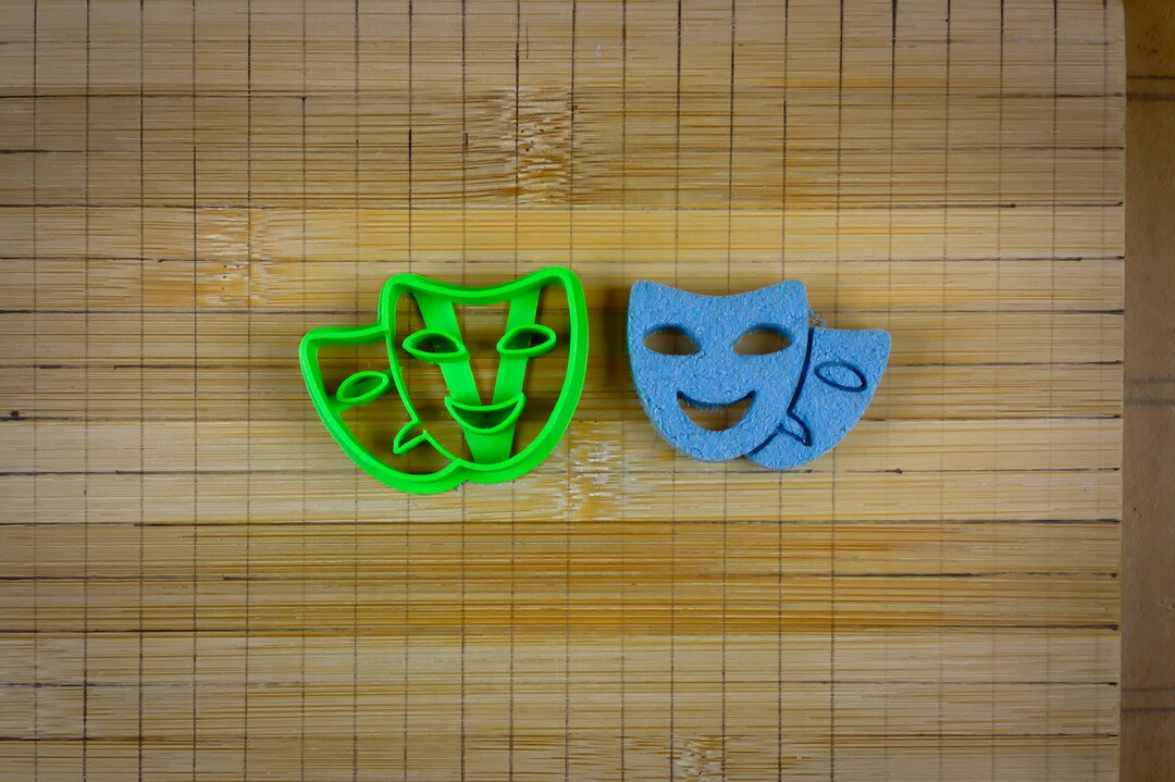 Carnival Mask Cookie Cutter - Disguise - Comedy Tragedy Masks - Mardi ...