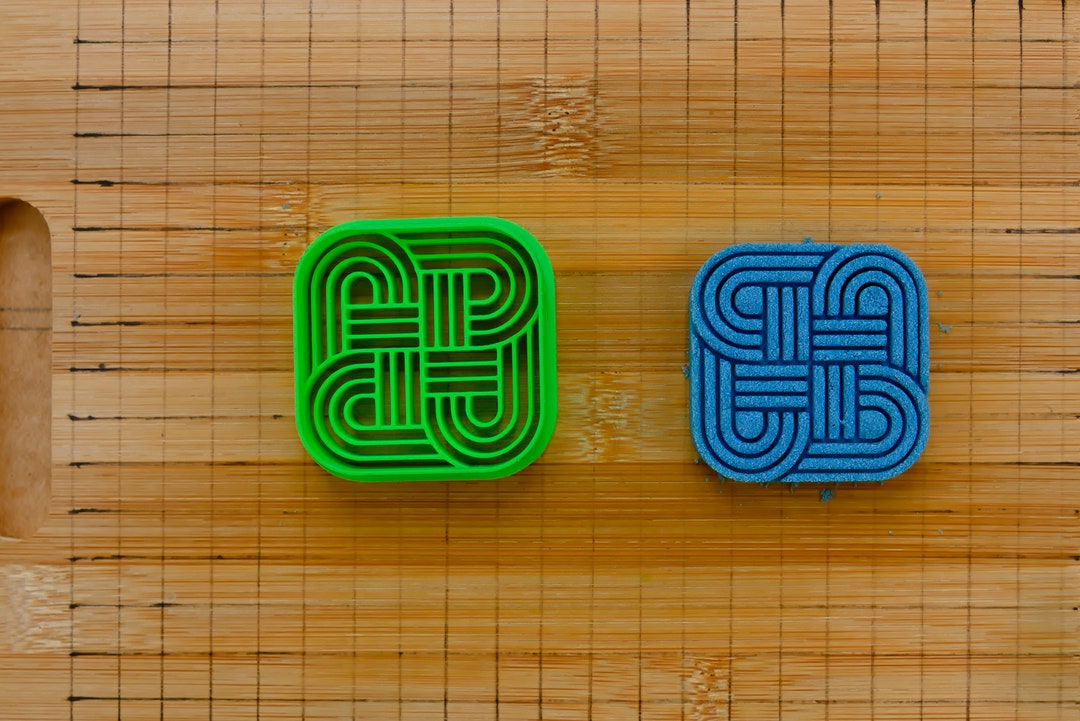 Boho Square Arc Wave Cookie Cutter - Classic Design Four Arcs Waves ...
