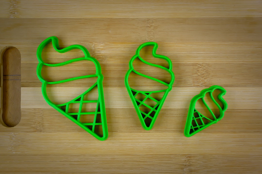 Ice Cream Maxi Cone - Machine Ice Cream Cone - Cookie Cutter Multi-size ...