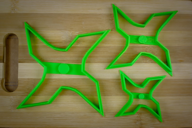 Ninja Star 2 Four Point Throwing Star Shuriken Cookie | Etsy