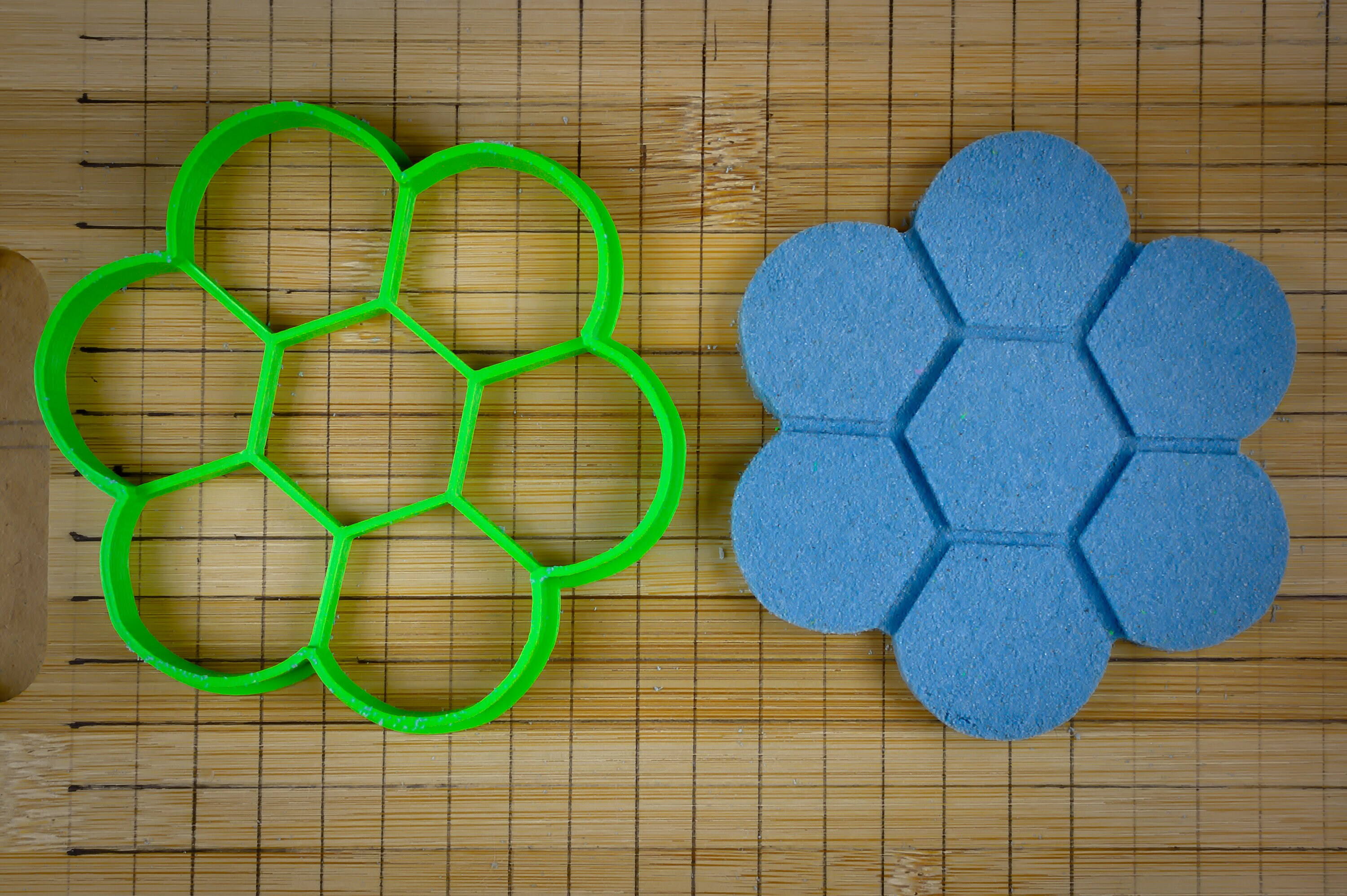 Hexagon flower 2 Hexagonal flower Cookie cutter Multi-Size | Etsy