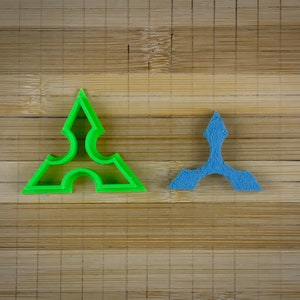 Ninja Star 1 - Three Point Throwing Star - Shuriken - Cookie Cutter ...