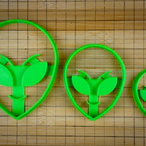 Alien Face Cute Alien Smiling Alien Extraterrestrial Cookie Cutter ...