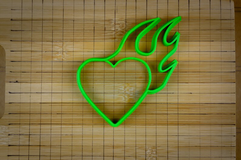 Flaming Heart 4 - Small Heart in Huge Flames - San Valentine Gift ...