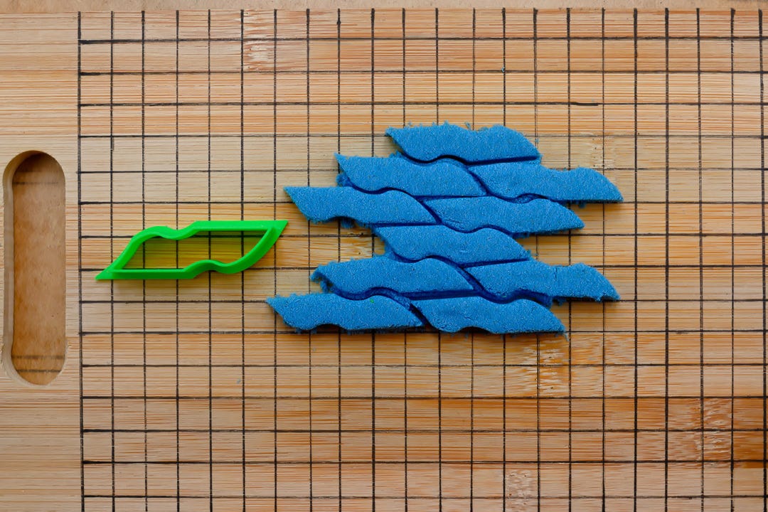 Irregular Ogee Wave Cookie Cutter - Mosaic Wave Effect - Ocean Sea ...